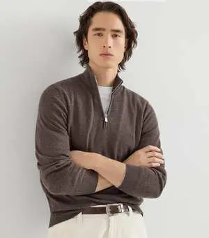 Brunello Cucinelli Cashmere Quarter-zip Sweater