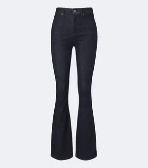 Veronica Beard Beverly Flared Jeans - Blue