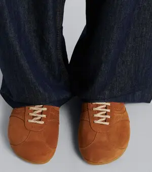 Dries Van Noten Suede Lace-up Mules