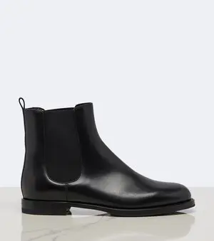Manolo Blahnik Leather Chelsea Boots