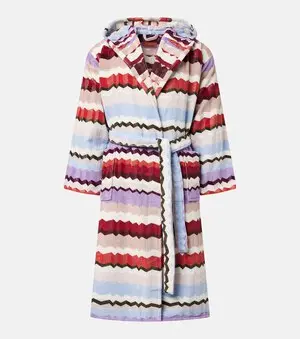 Missoni Eva Zigzag Cotton Terry Bathrobe - Multicoloured