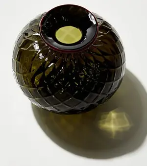 VENINI Monofiori Balloton Small Murano Glass Vase - Green