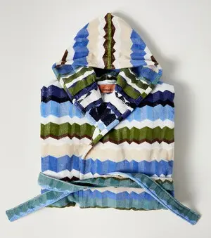 Missoni Eva Hooded Cotton Terry Bathrobe