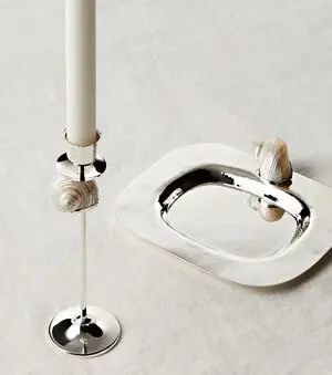 TAVARES 1922 Shell Sterling Candle Holder
