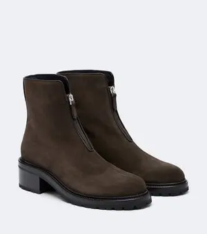 THE ROW Hike Suede Ankle Boots - Brown