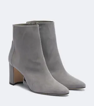 Manolo Blahnik Rosie Suede Ankle Boots - Grey