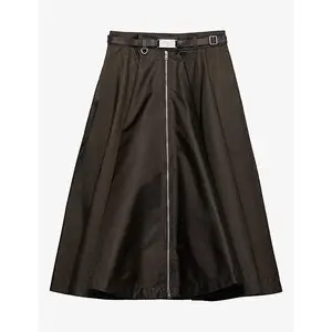 Prada Re-nylon Midi Skirt - Brown
