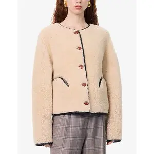 BLAZÉ MILANO Gliss Bolero Shearling Jacket