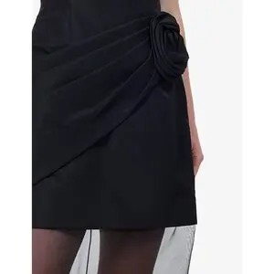 Carolina Herrera Strapless Sheer Silk Maxi Dress