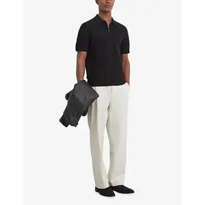 REISS Leigham Short-sleeved Cotton-blend Polo Shirt