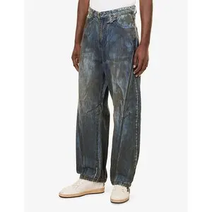 1886 Dirty-wash Curved-seam Denim Jeans