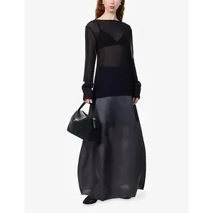 RUOHAN Cocoon Silk Maxi Skirt