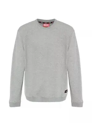 DIESEL® Willy-d-core Logo-patch Sweatshirt - Grey
