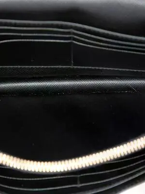 Prada 2010-2026 Saffiano Wallet On Strap Crossbody Bag