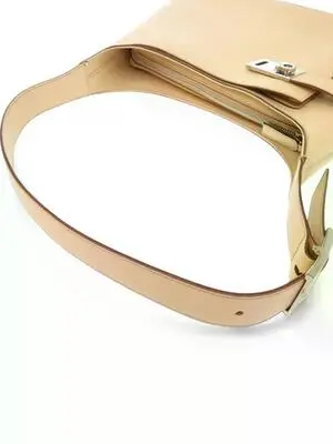 FERRAGAMO 1990-2010 Leather Gancini Shoulder Bag