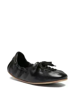 Officine Creative Ballet 101 Lace-up Leather Low-top Sneakers - Black