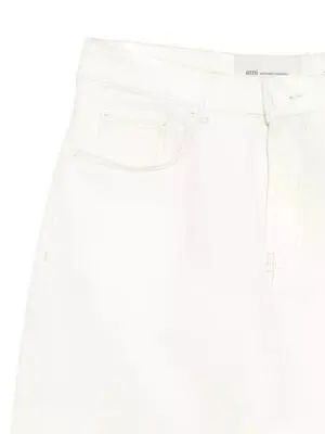 AMI Paris Logo Patch Straight-leg Jeans