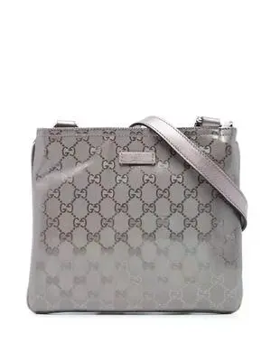 Gucci 2016-2026 Gg Imprime Crossbody Bag - Silver