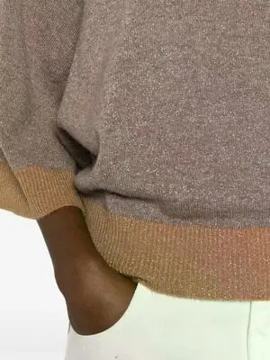 TWINSET Metallic Thread Wide-sleeve Top