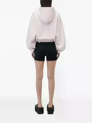 Alexander Wang Zip-up Hoodie W/ Logo Print - Pink