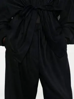 THELATEST Elasticated-waistband Wide-leg Trousers