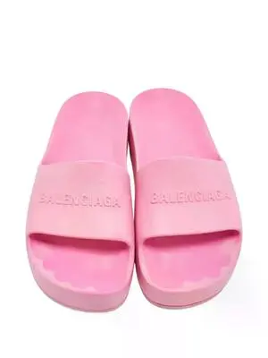 Balenciaga Chunky Pool Slides - Pink