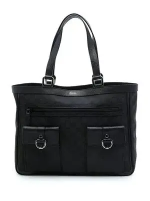 Gucci Gg Nylon Abbey D Ring Pocket Tote Bag