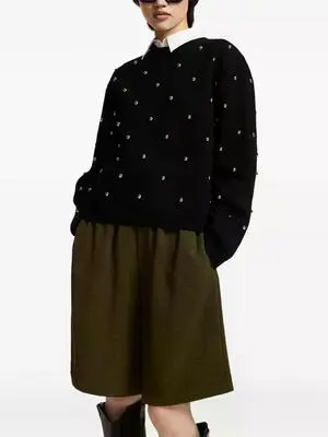 Essentiel Antwerp Klou Stud-embellished Sweater - Black