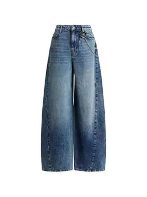 Essentiel Antwerp Twisted-seam Barrel-leg Jeans - Blue