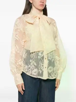Zimmermann Pussy-bow Lace Blouse