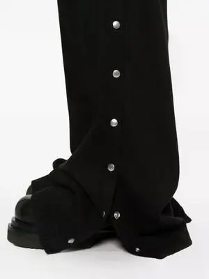 Rick Owens Wide Pusher Press-stud Track Pants