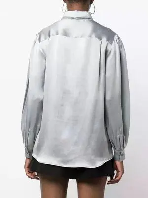 Alberta Ferretti Scarf-detail Silk Shirt