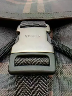 Burberry City Check Clip Backpack