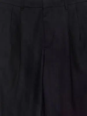 LARDINI Pleated Tailored Trousers - Black