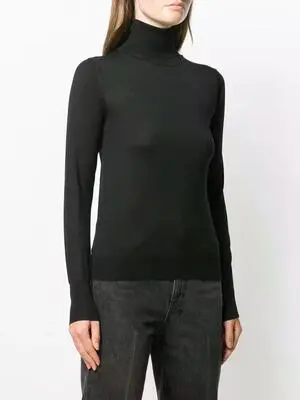 ROBERTO COLLINA Roll Neck Sweater - Black
