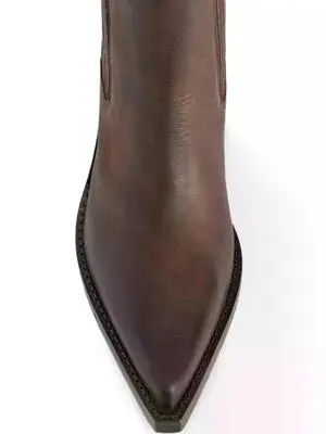Paris Texas Pointed-toe Leather Ankle Boots