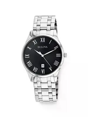Bulova Classic 40mm Stainless-steel Watch - Black