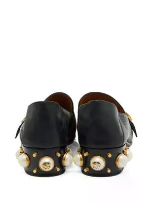 Gucci Peyton Pearl-embellished Loafers
