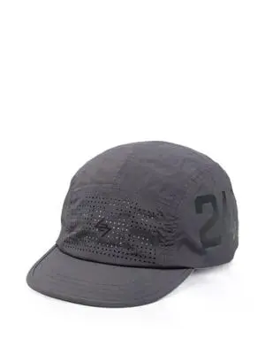 REPRESENT Perforated Logo-print Cap - Grey