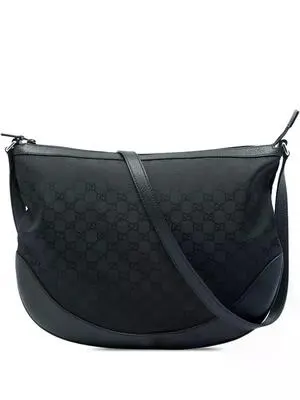 Gucci 2016-2026 Gg Nylon Crossbody Bag - Black