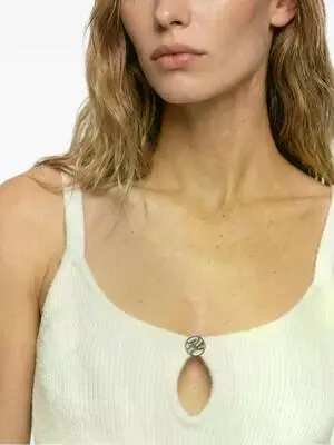 Karl Lagerfeld Fluffy Loungewear Tank Top - Neutrals