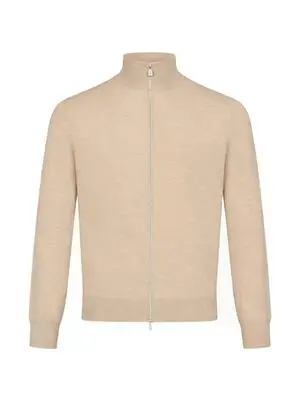 Brunello Cucinelli Zip-up Ribbed-trim Sweater