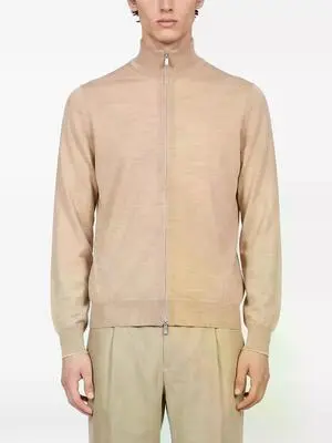 Brunello Cucinelli Zip-up Ribbed-trim Sweater