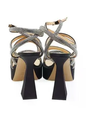 Mach & Mach Sydney Crystal-embellished Platform Sandals