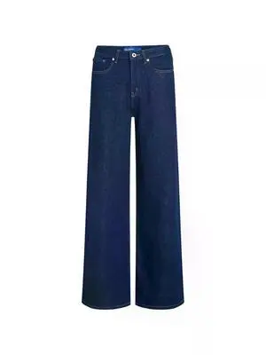 Karl Lagerfeld High-waisted Wide-leg Jeans - Blue