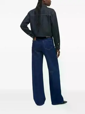 Karl Lagerfeld High-waisted Wide-leg Jeans