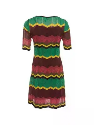 Missoni Zig-zag Pointelle Knit Midi Dress - Green