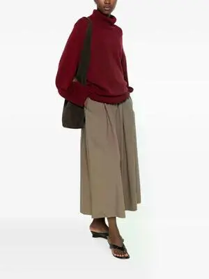 Eric Bompard Split-sleeve High-neck Sweater - Red