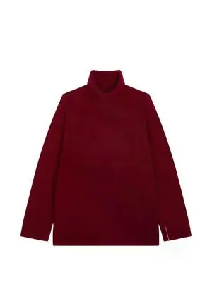 Eric Bompard Split-sleeve High-neck Sweater