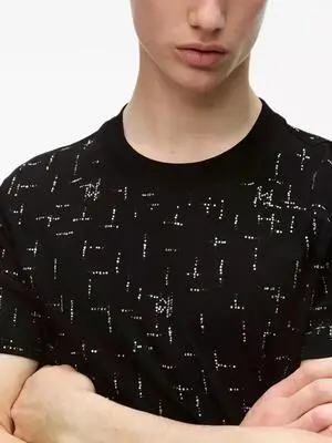 Karl Lagerfeld Monogram Rhinestone T-shirt